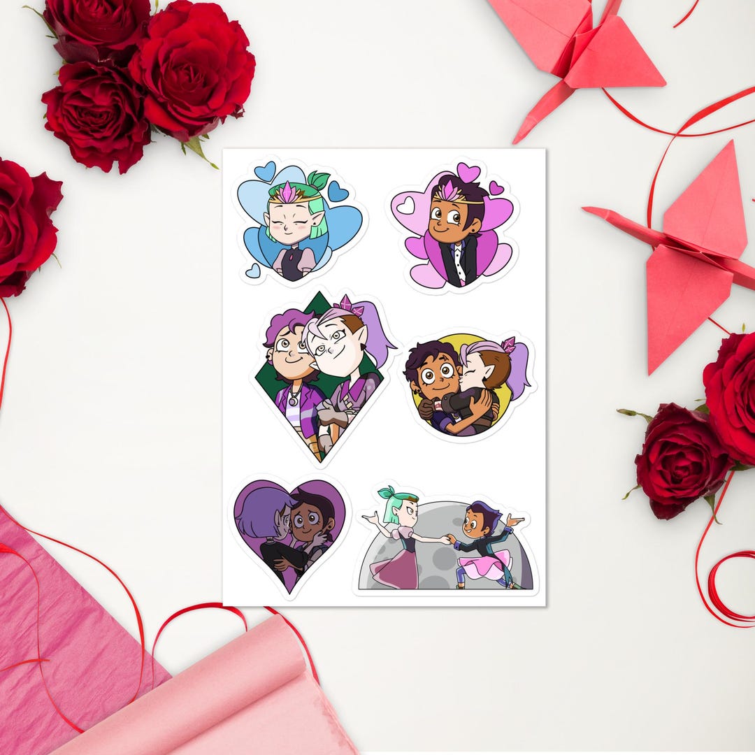 The Owl House Luz and Amity Sticker Sheet - Etsy