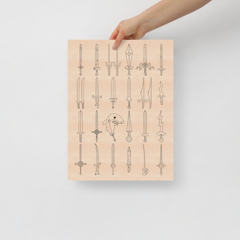 Adventure Time Sword Poster - Etsy
