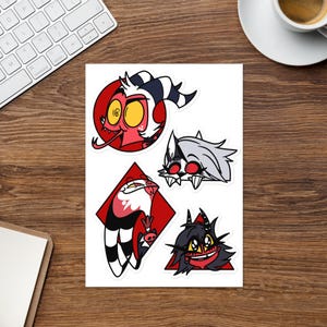 Helluva Boss Character Sticker Sheet - Etsy