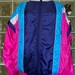 New Retro Wave Race Car Windbreaker Neon Pink Blue and Purple With ...