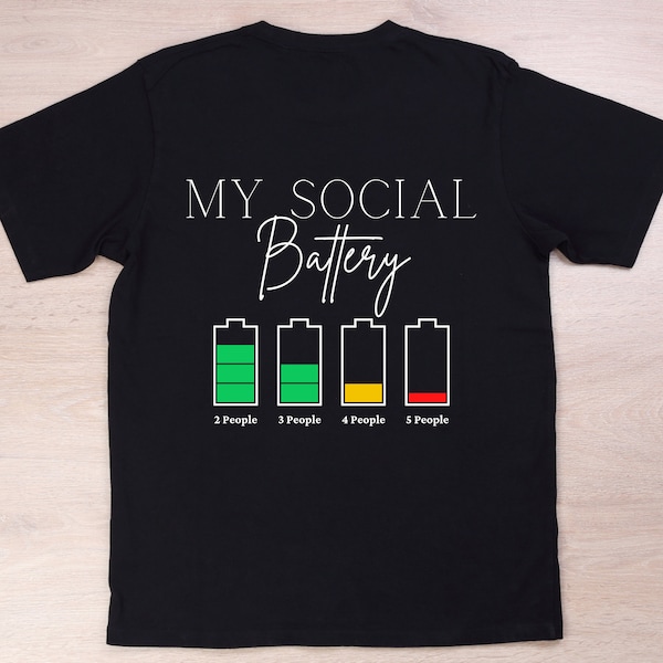 My Social Battery Pin - Etsy
