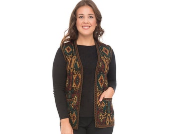 Open Front Vest | Etsy