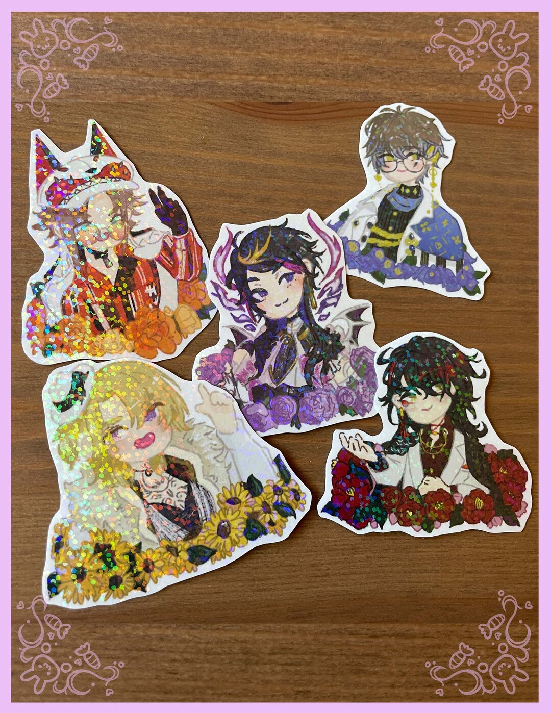 Nijisanji Luxiem Holographic Stickers - Etsy