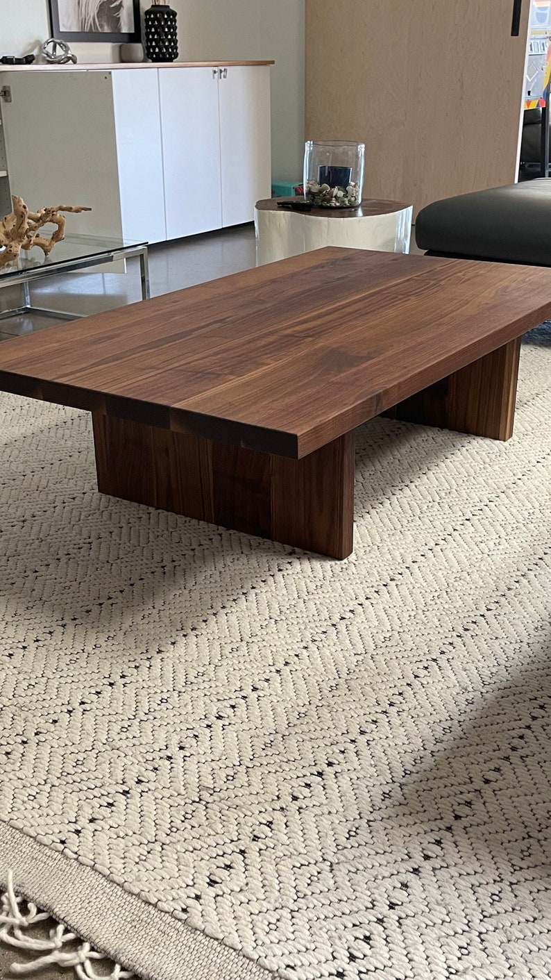 Solid Walnut Coffee Table - Etsy