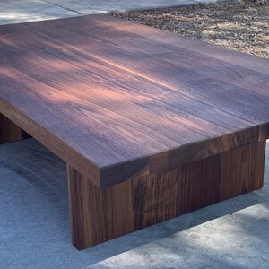 Solid Walnut Coffee Table - Etsy