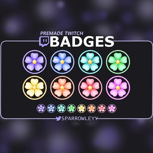 Twitch Badges Circle - Etsy