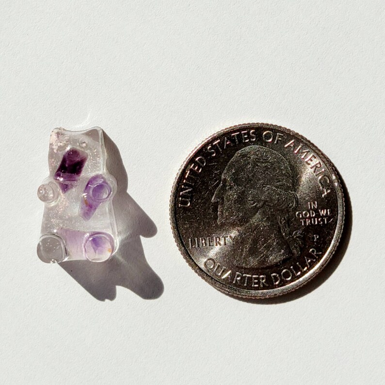 Rainbow Crystal Gummy Bear Figurine, Chakra Crystals, Resin Art ...
