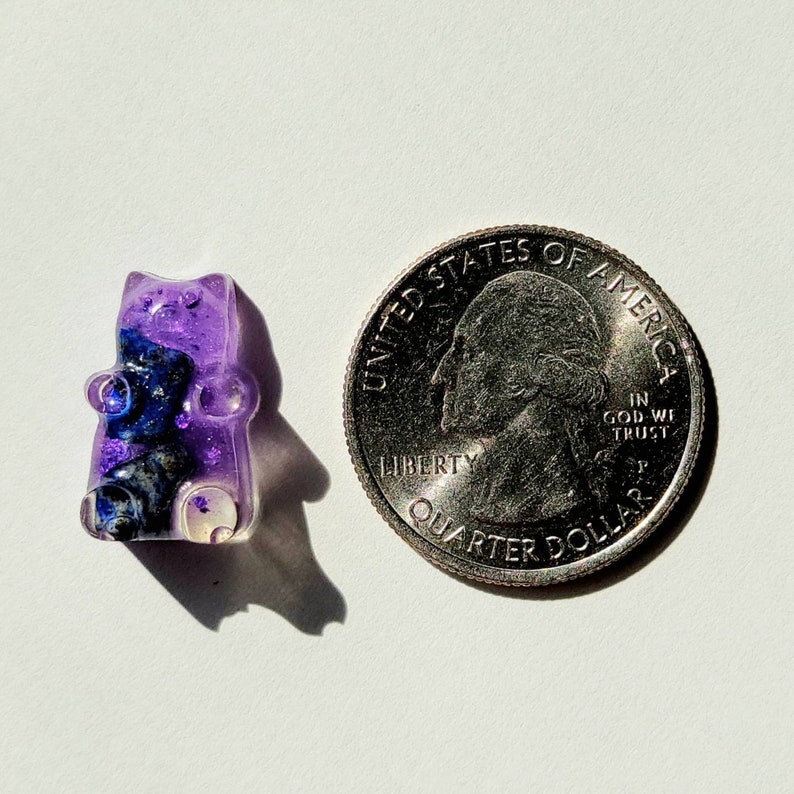 Rainbow Crystal Gummy Bear Figurine, Chakra Crystals, Resin Art ...