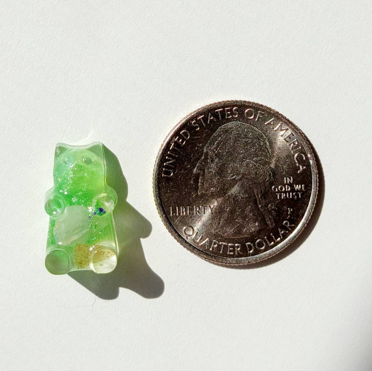 Rainbow Crystal Gummy Bear Figurine, Chakra Crystals, Resin Art ...