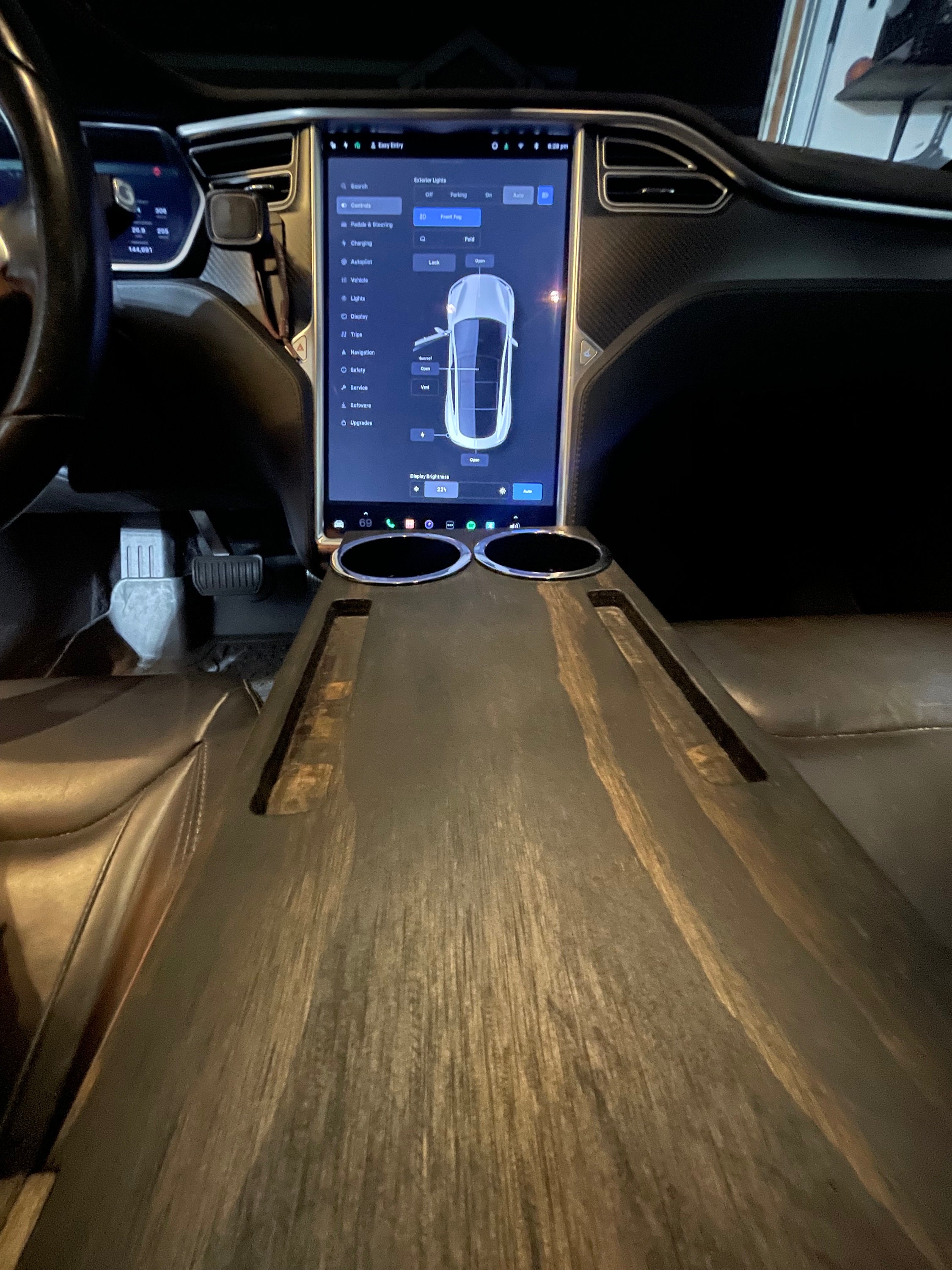 Handcrafted Tesla Center Console Table Accessory Elevates Your Ride - Etsy