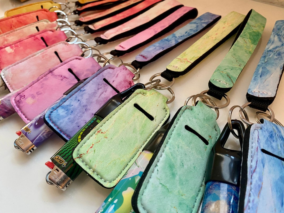 Tie-dye Lighter Lanyard W/ Pouch lighter Not Included Stoner Gifts 420 ...