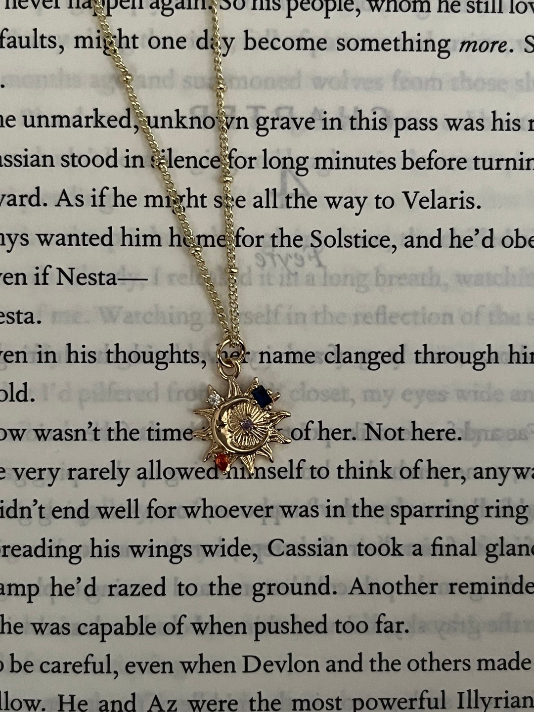 The Solstice Necklace ACOTAR Inspired Jewelry Booktok - Etsy