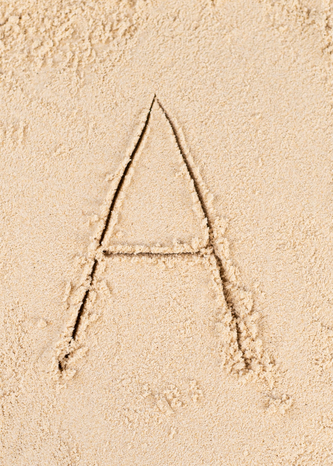 Alphabet Photos, Drawn in Sand, Capital Letters/uppercase, Pdf Download ...