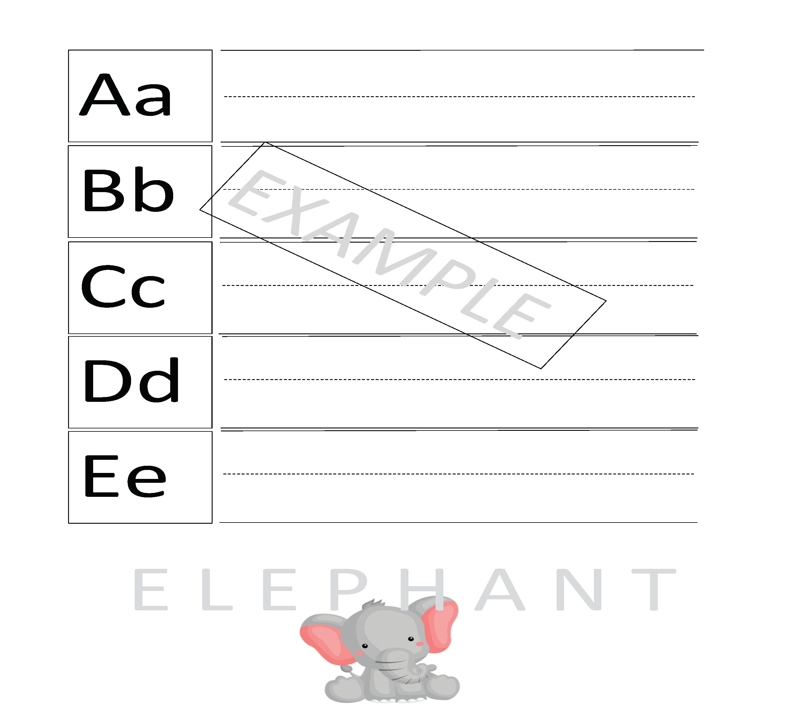 Jungle Themed Alphabet Workbook - Etsy