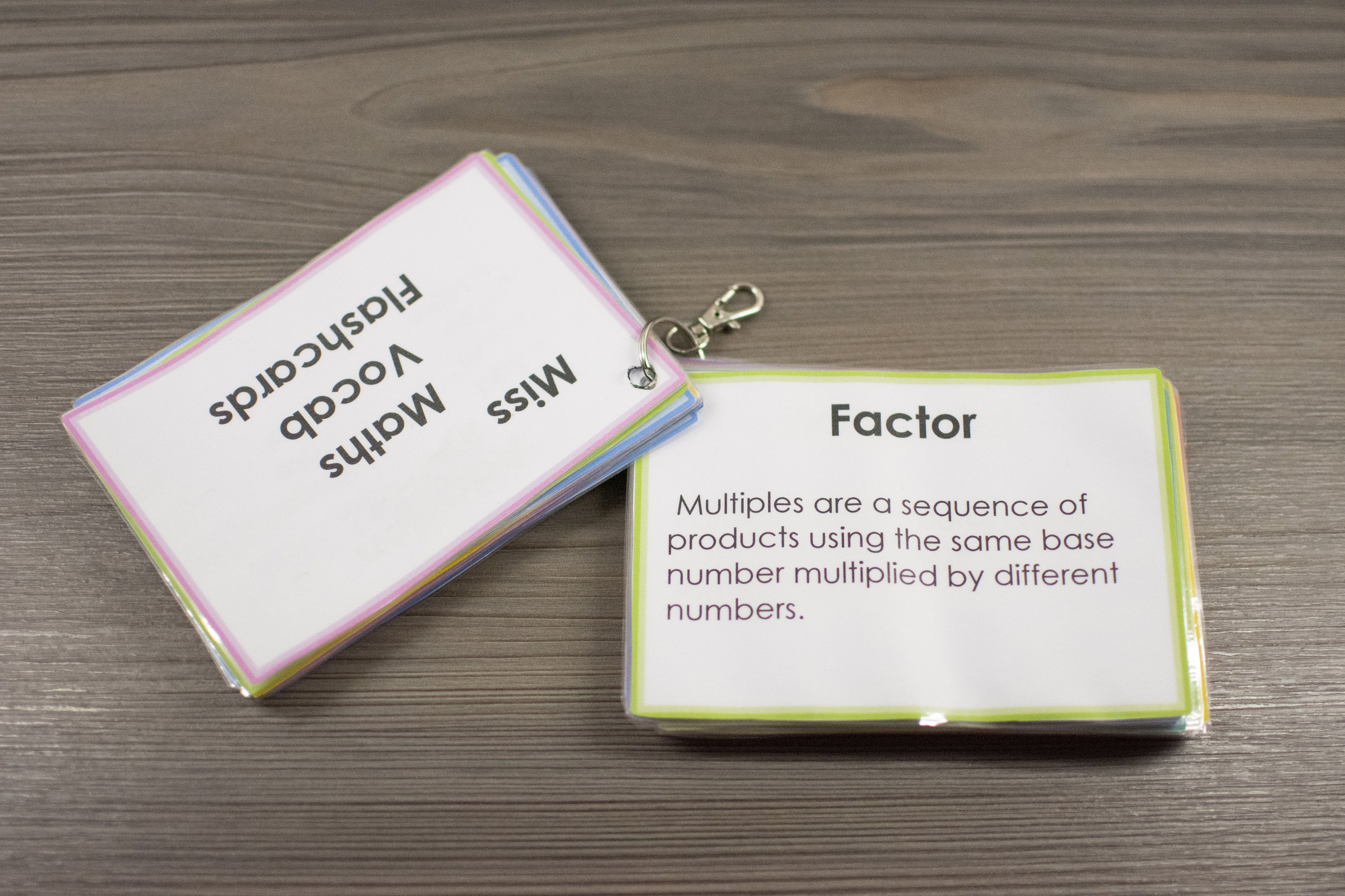 Math Vocabulary Flashcards - Etsy UK