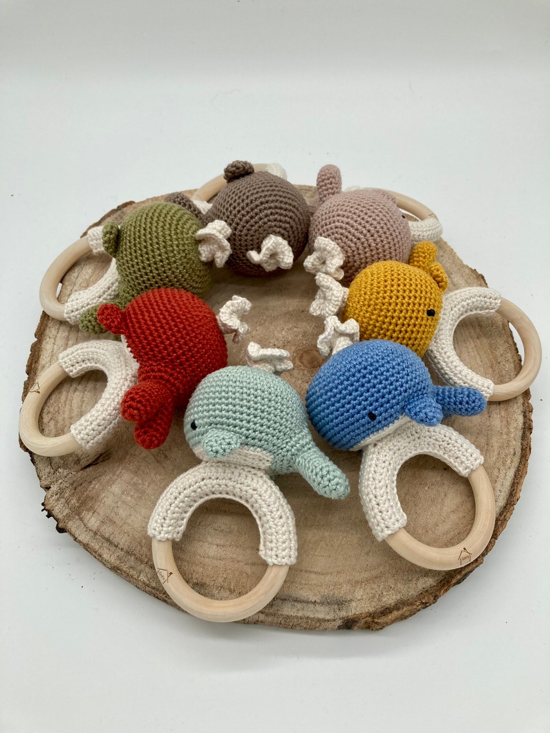 Personalized Crocheted Rattle Whale - Etsy