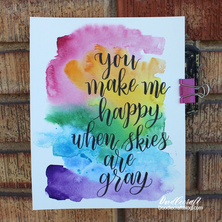 Custom Watercolour Poster Any Design Any Colour Combination A4 - Etsy