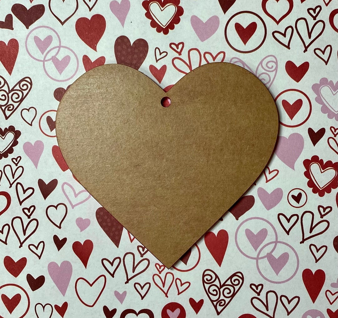 Heart Acrylic Blanks Valentine Hearts With or Without Holes - Etsy