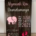 Wooden Baby Birth Announcement Sign Baby Birthday Stats Baby Chart ...