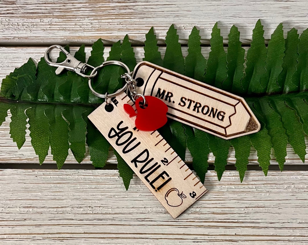 Personalized Teacher Bag Clip Custom Teacher Keychain - Etsy