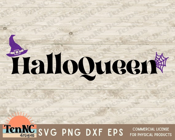 Halloqueen Svghalloween Queen Svg Girly Halloween Shirt - Etsy