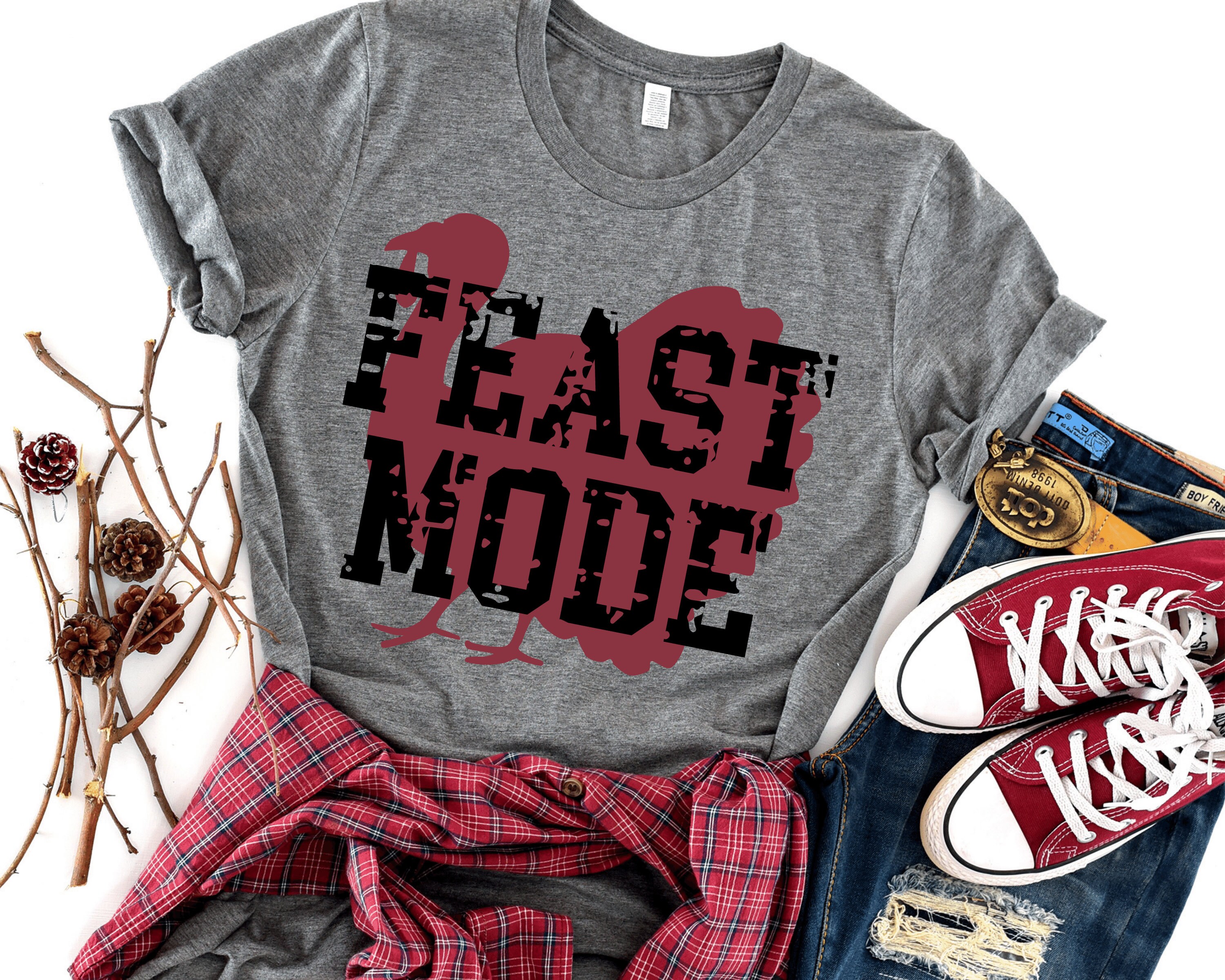 Feast Mode Svg, Thanksgiving Svg, Feast Mode on Svg, Thanksgiving Feast ...