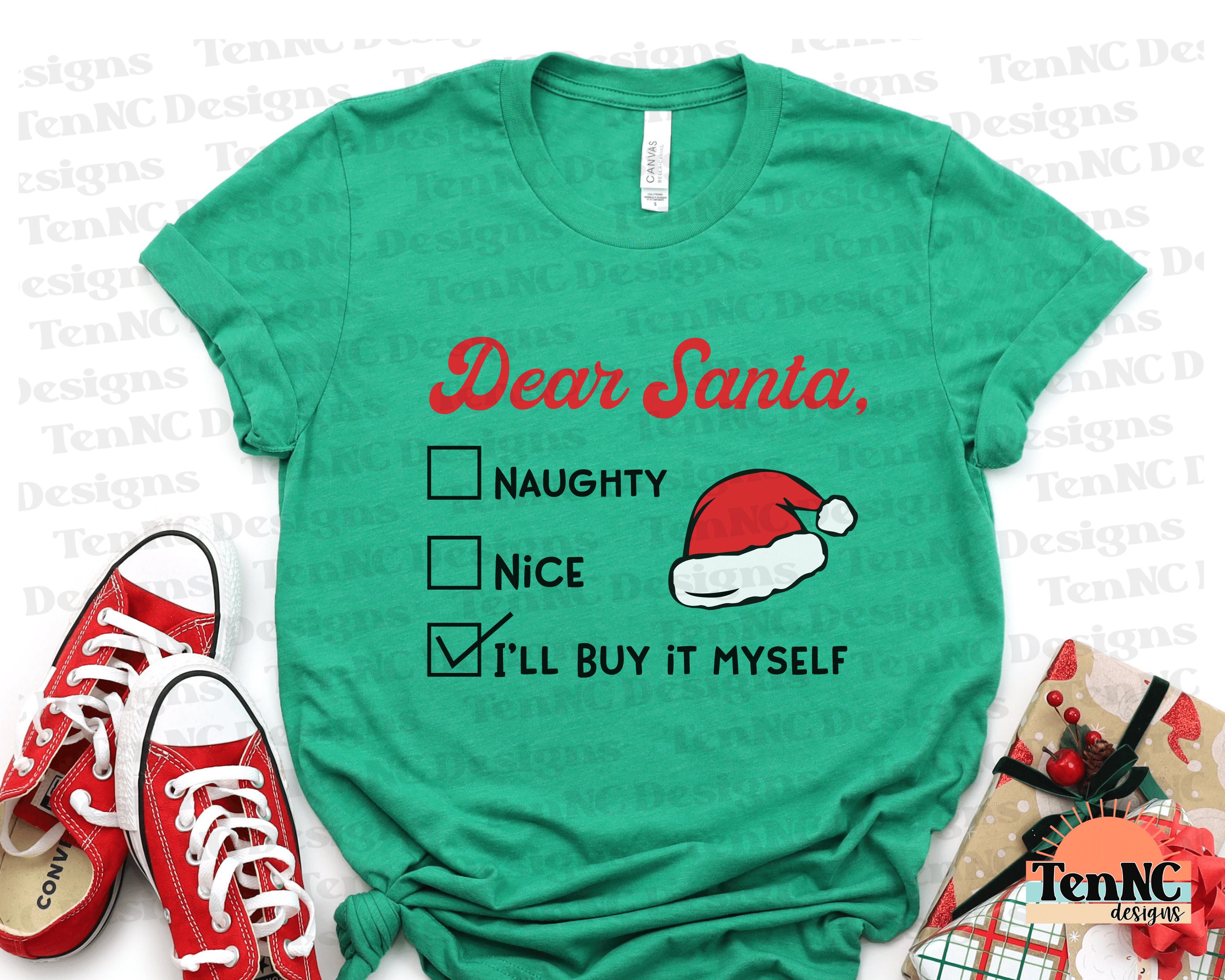 Dear Santa Svg, on the Naughty List, Santa Kid's Shirt, Kid's Christmas ...
