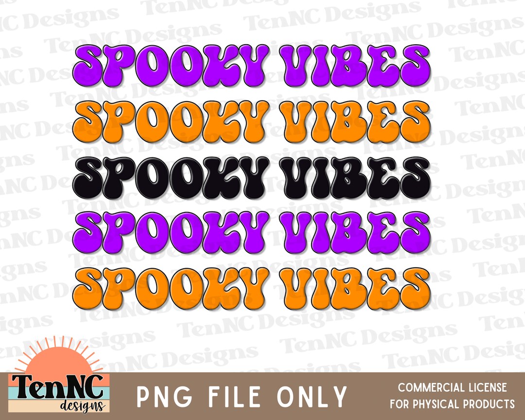 Spooky Vibes Retro , Retro Halloween Vibes, Spooky Png, Retro Fall ...