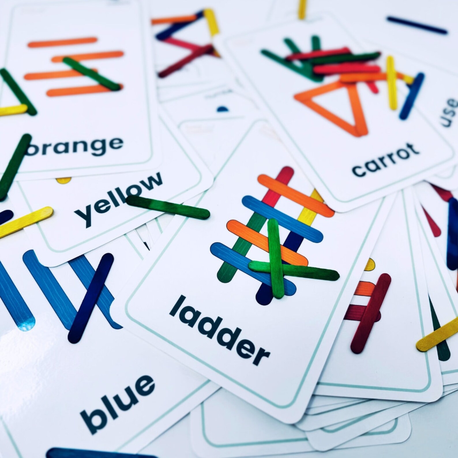 Popsicle Sticks Pattern Cards for Toddlers - Montessori Activities ...