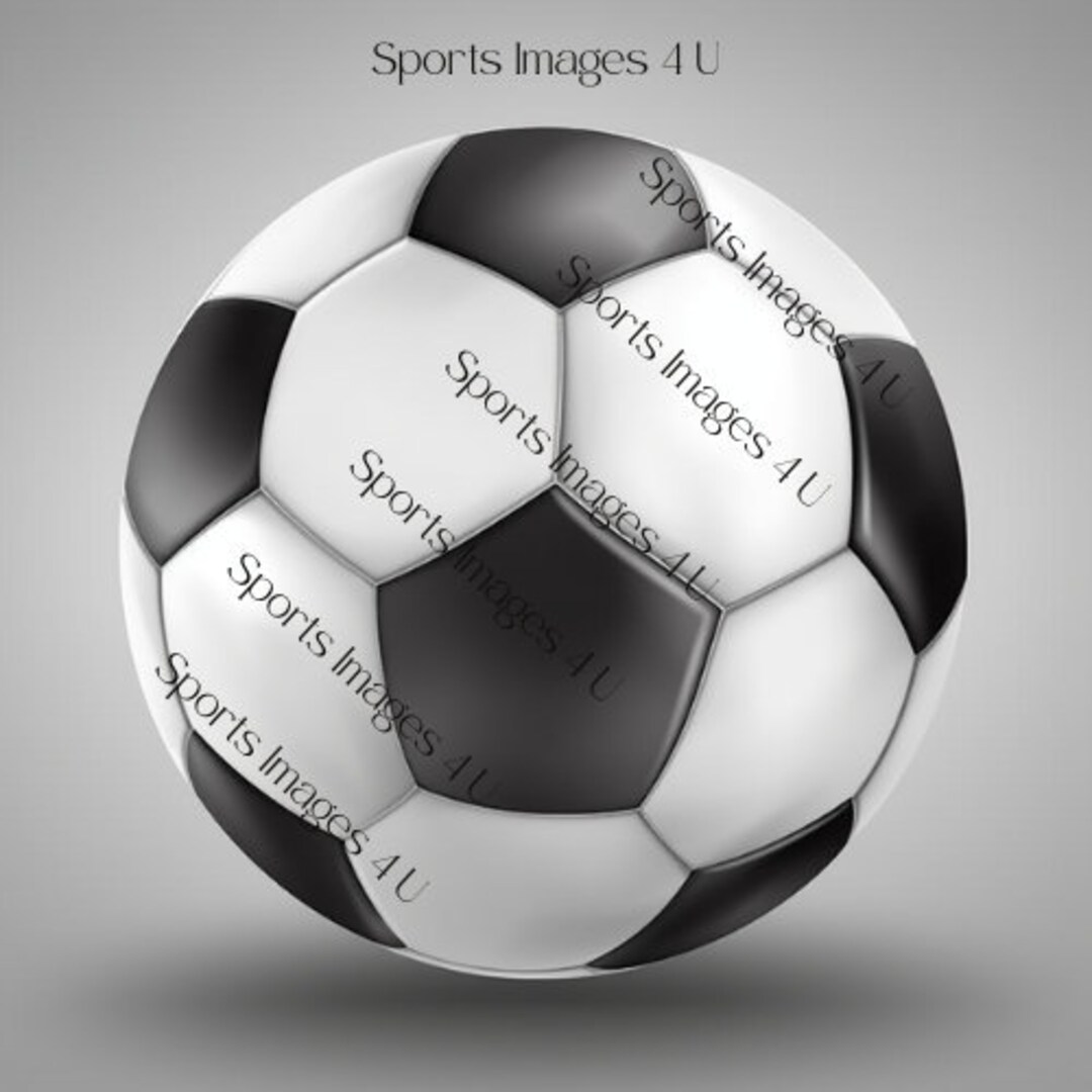 Realistic Soccer Ball - PNG - File Only - Etsy