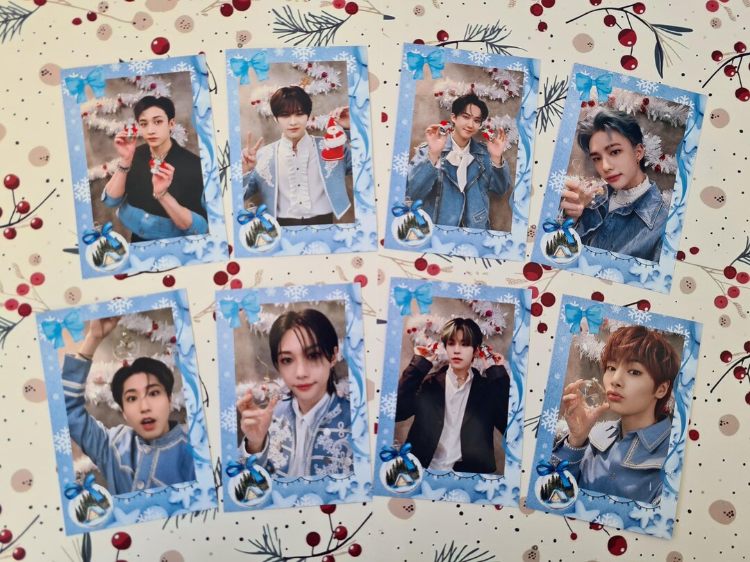 Stray Kids Christmas Polaroids (polcos) | Decorated Photocards | KPOP ...