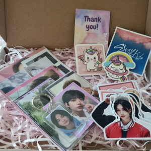 Stray Kids Photo and Sticker Mystery Box Grab Bag Photocards Polaroids ...