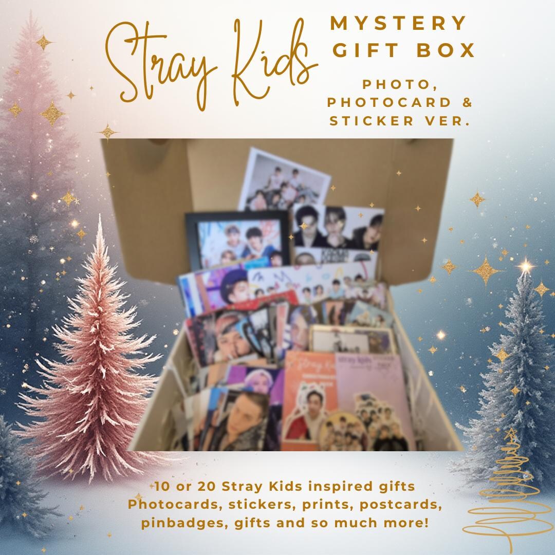 Stray Kids Photocard Stickers Photo Mystery Box SKZ K-pop STAY Gift ...