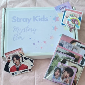 Stray Kids Photo and Sticker Mystery Box Grab Bag Photocards Polaroids ...