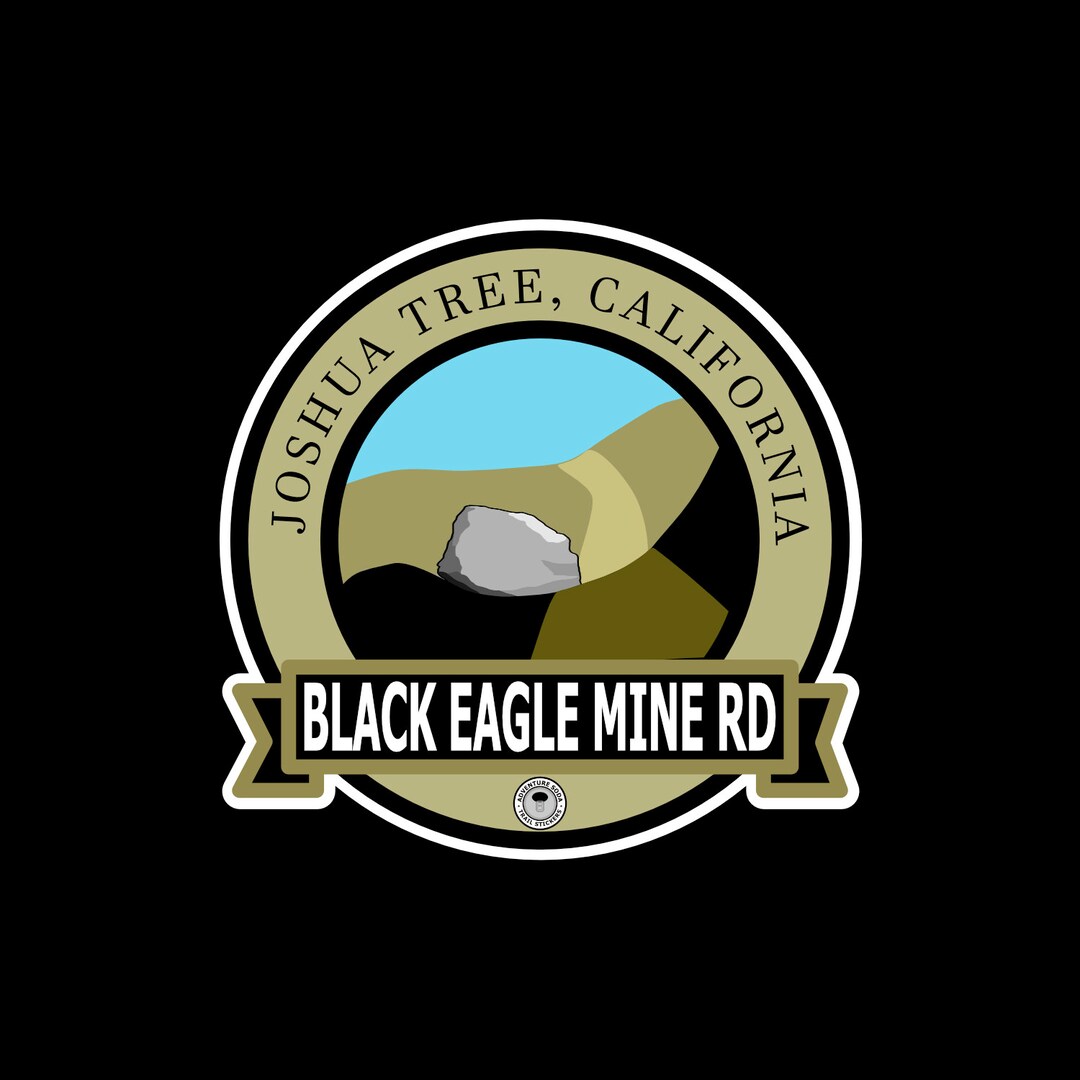 Overland Trail Sticker - Black Eagle Mine Road, Joshua Tree CA - Etsy