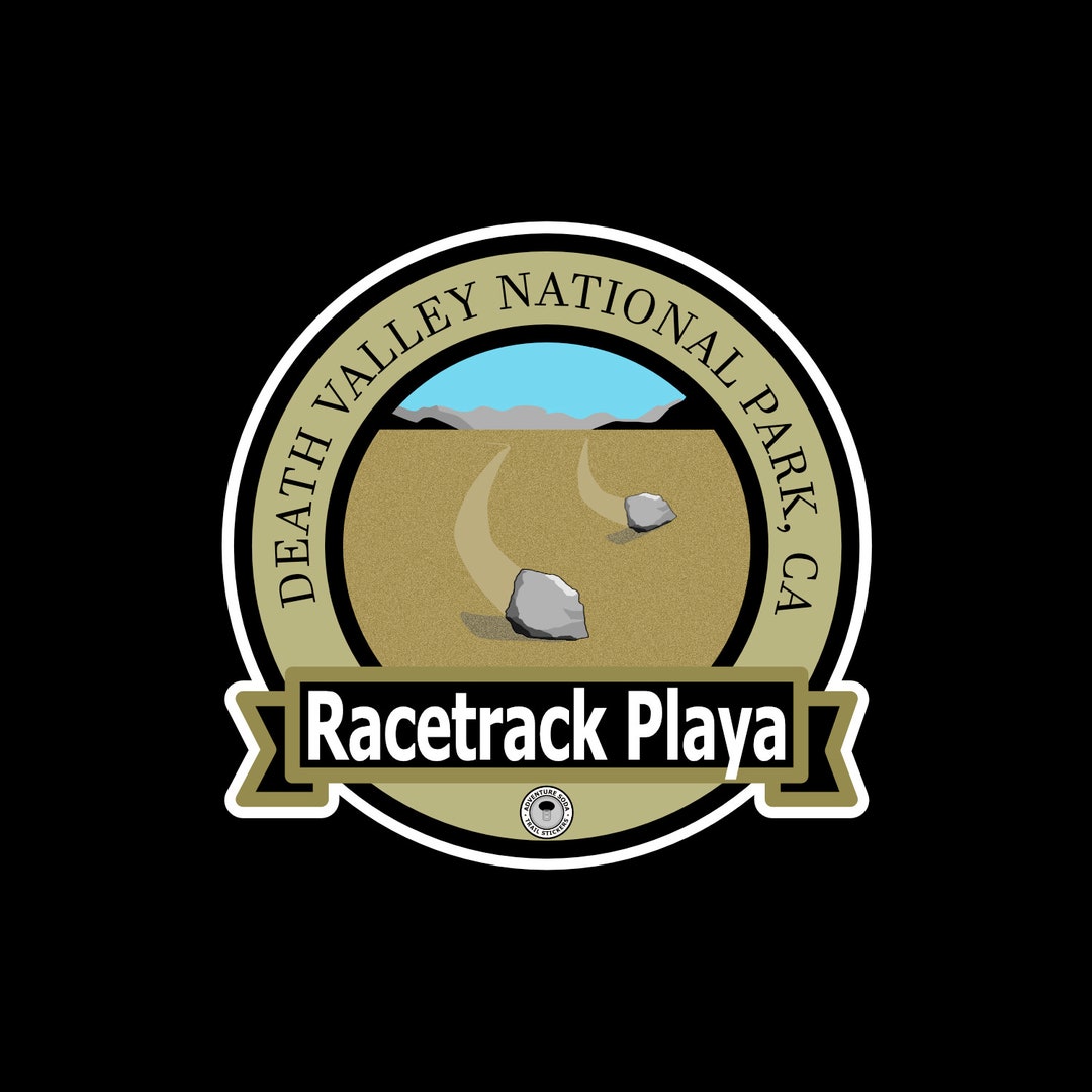 Overland Trail Sticker - RACETRACK PLAYA, Death Valley National Park ...