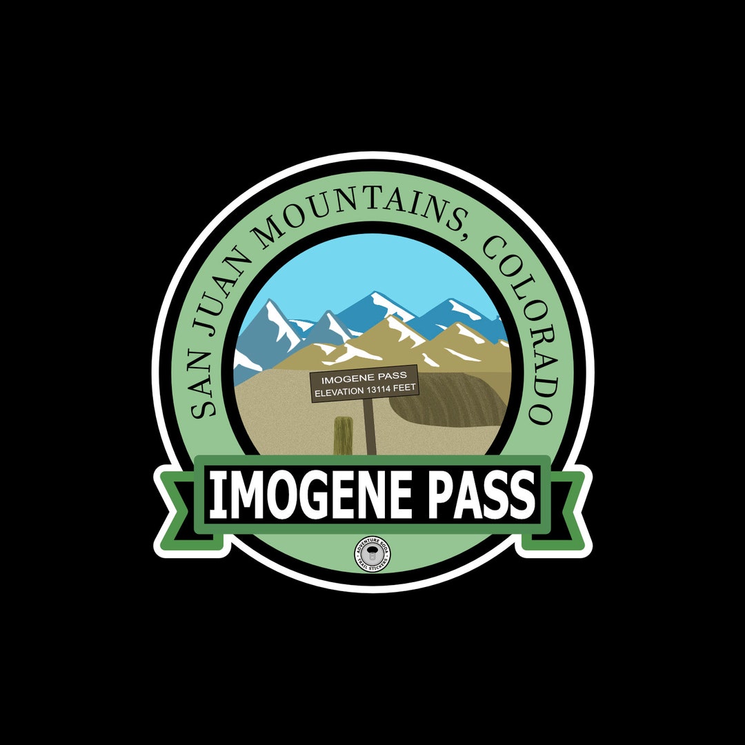 Overland Trail Sticker - IMOGENE PASS, Ouray Colorado - Etsy