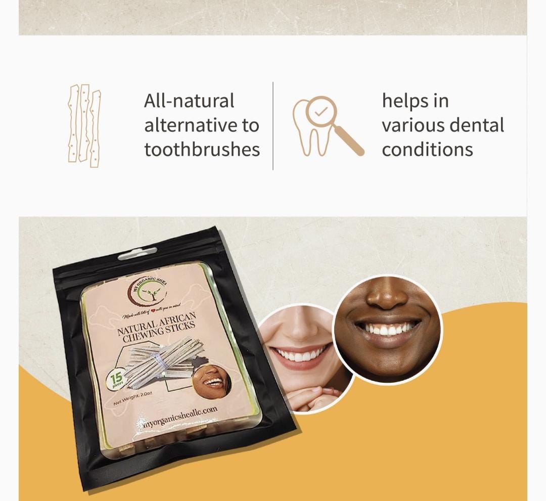 Natural African Chewing Stick Toothbrush - Sokodua Wood (15pcs) - Etsy