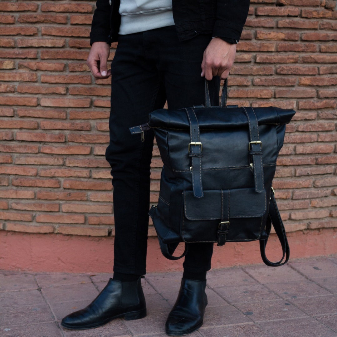 Roll Top Backpack, Roll Top Backpack for Men, Personalized Roll Top ...