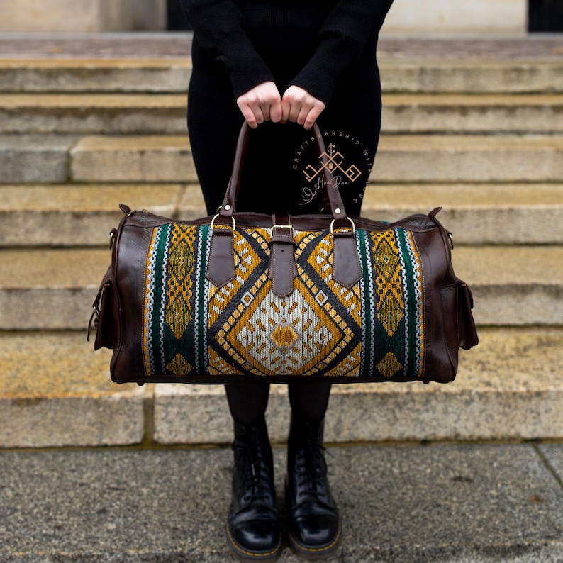 Kilim Travel Bag, Carpet Bag, Weekender Bag for Woman, Weekend Bag ...