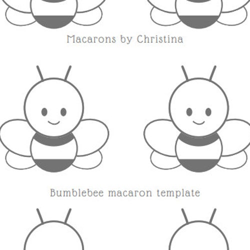 Apple Macaron Template - Etsy