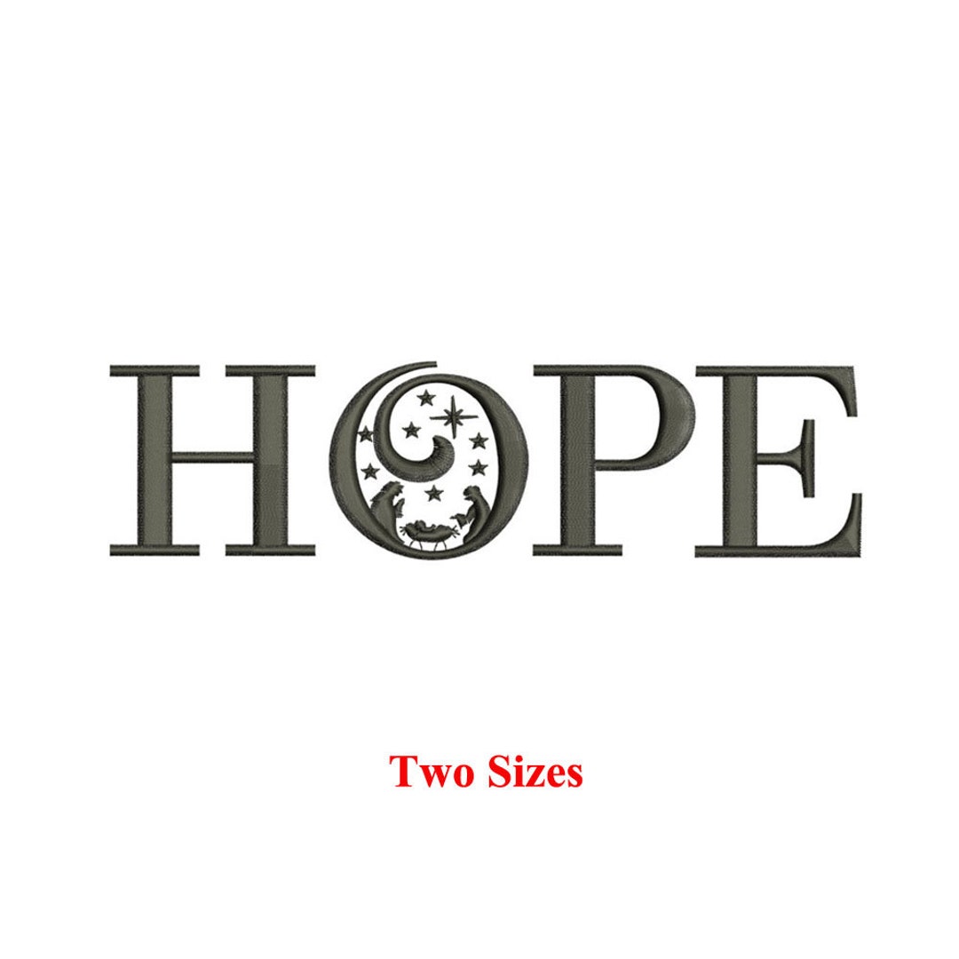 Nativity Hope Machine Embroidery Pattern Christmas True - Etsy