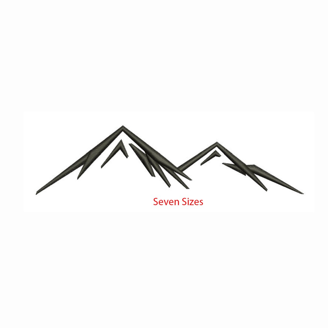 Mountain Machine Embroidery Design / Plain Mountain / Adventure ...