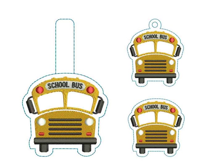 Embroidery Machine Download Design File School Bus Includes TWO2 Sizes ...
