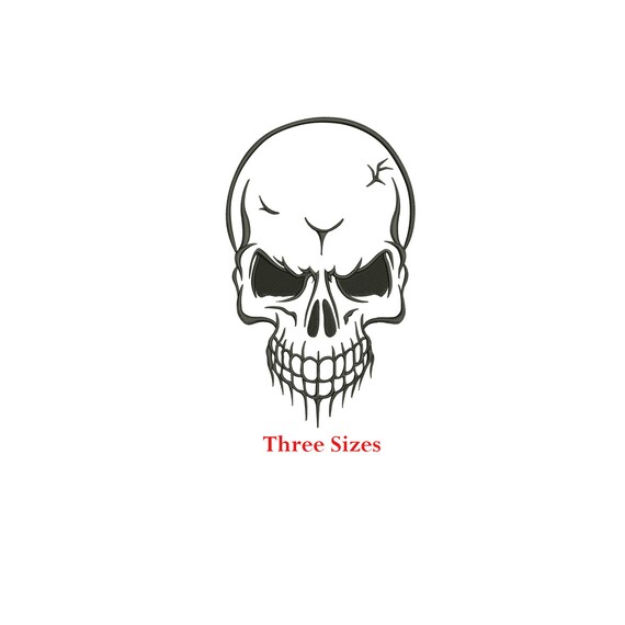 Skull Machine Embroidery Design / Skull / Three Sizes | Etsy
