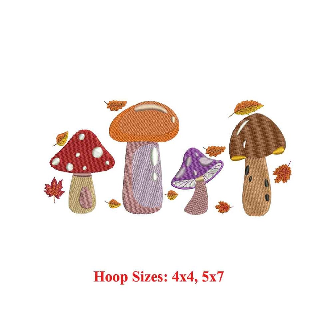 Fall Mushroom Machine Embroidery Design | Halloween | Hello Fall ...