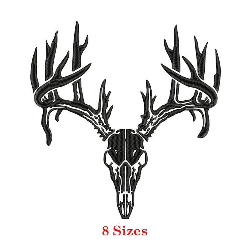 Dst Embroidery Files Skull - Etsy