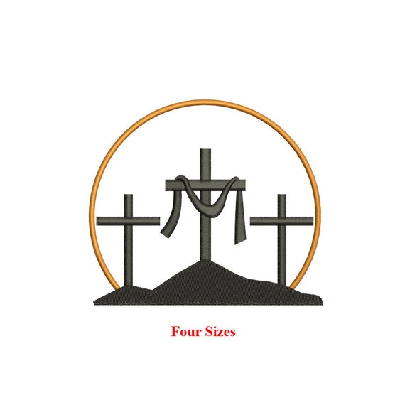Calvary Crosses Machine Embroidery Design / Three Crosses / - Etsy