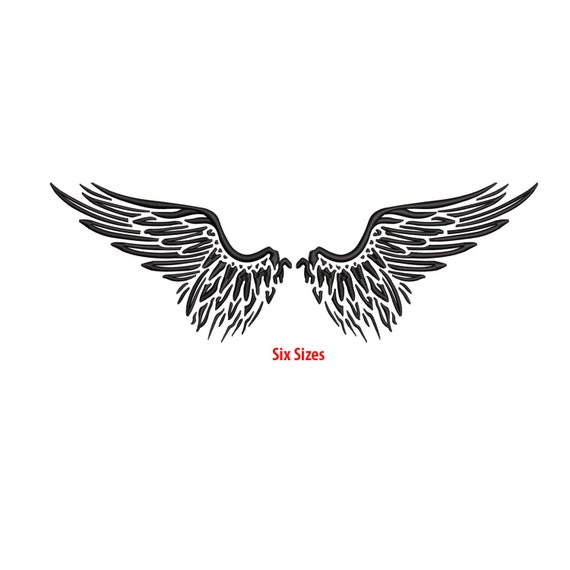 Angel Machine Embroidery Design / Angel Wings / Wings / Six - Etsy