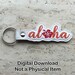 Buy ITH Aloha Key Fob Embroidery Pattern | Aloha Summer Snap Tab ...